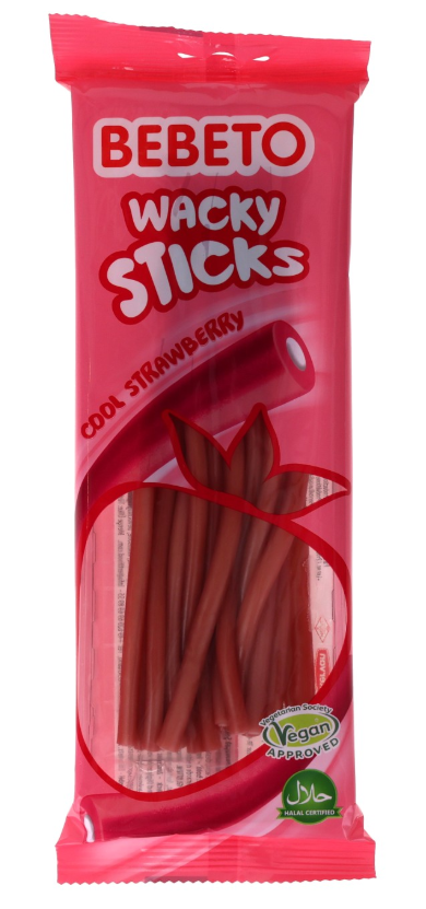 Bebeto | BF-Bebeto Licorice 160gr Wacky Sticks Cool Strawberry ...